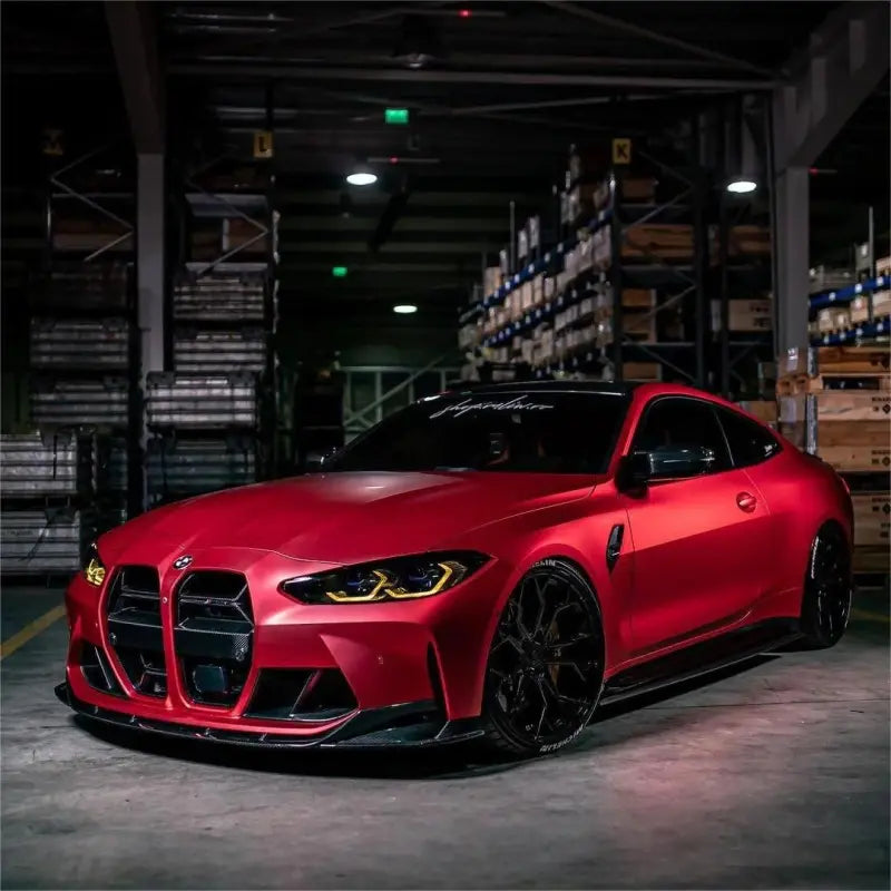 Matte Red Car Wrap